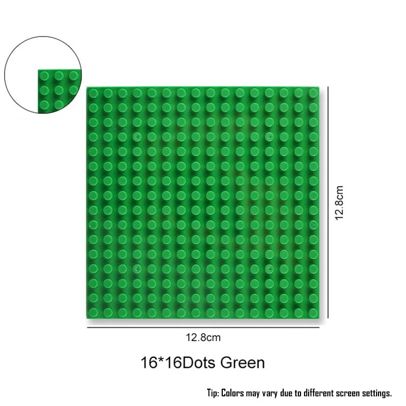 База для LEGO 16x16 точек, Зеленый