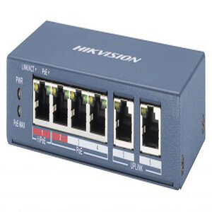 Коммутатор Hikvision DS-3E0106HP-E 100Mb 2PoE+ 60W неуправляемый