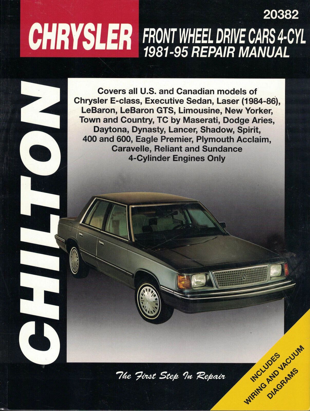 Книга по ремонту Автомобили с передним приводом Chrysler/Dodge/Plymouth 1981-1995/Chilton 20382 USA