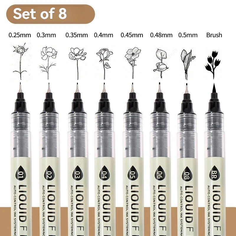 Водостойкие маркеры для рисования Set of 3-8 pcs