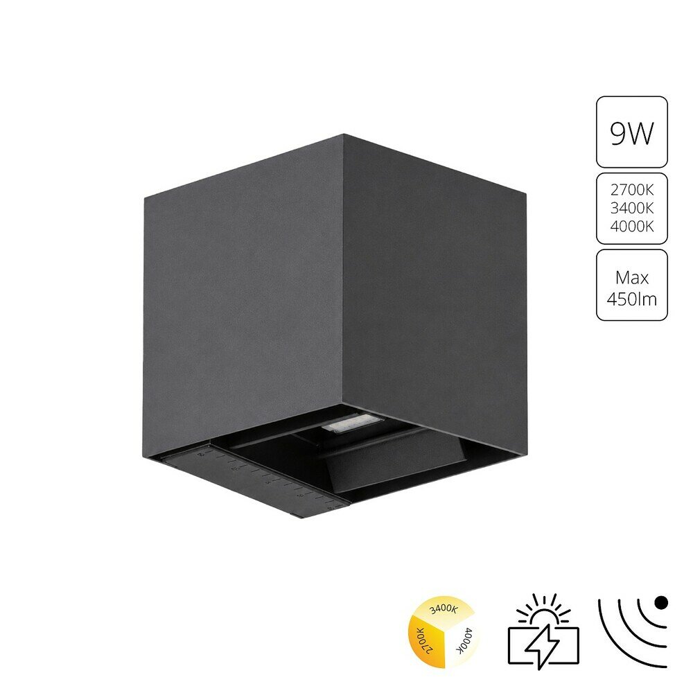Фасадный светильник Arte Lamp RULLO A1434AL-1BK LED, 9Вт, чёрный