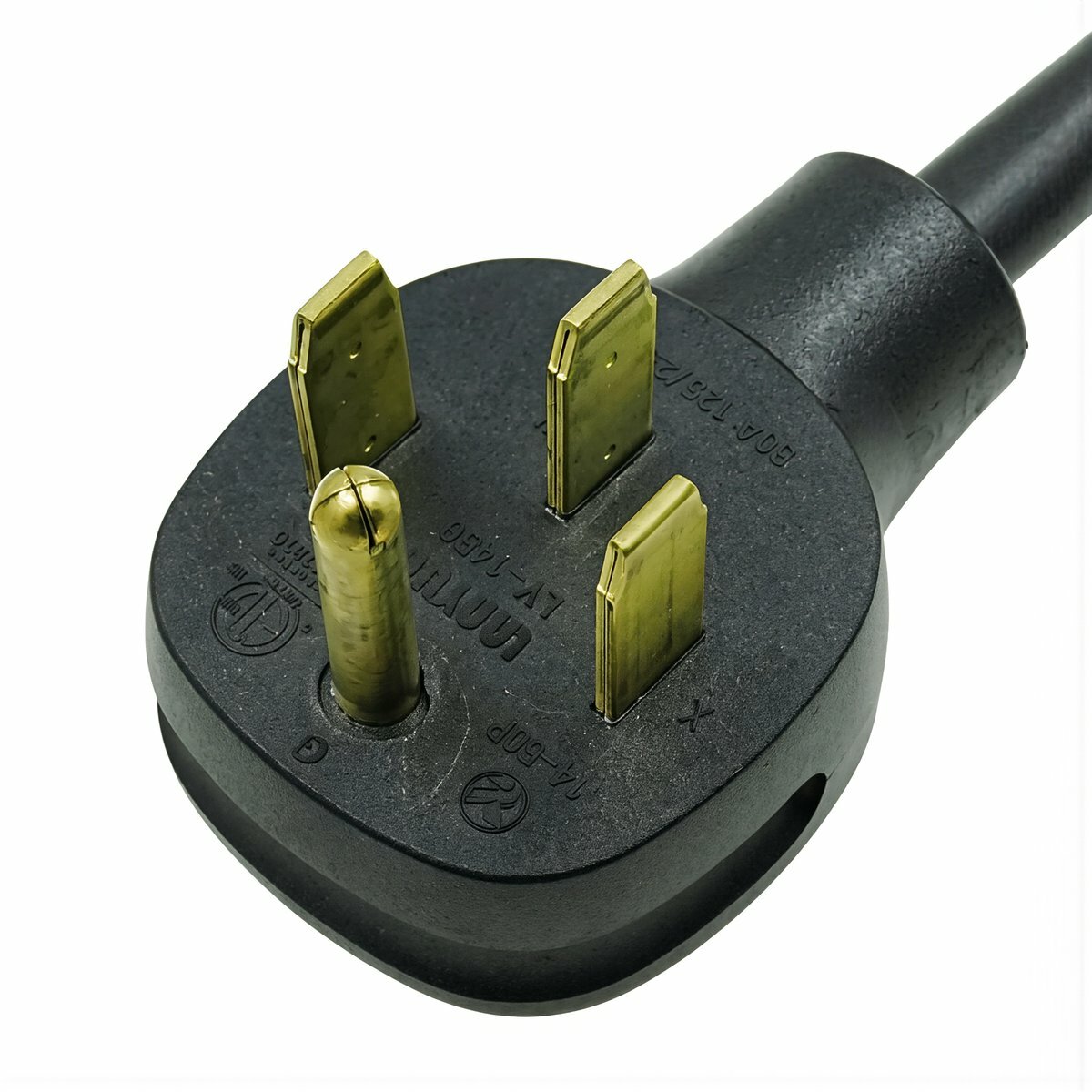 Силовой штекер 4 контакта медный для зарядных устройств 50А 125-250В 8AWG промышленный американский стандарт