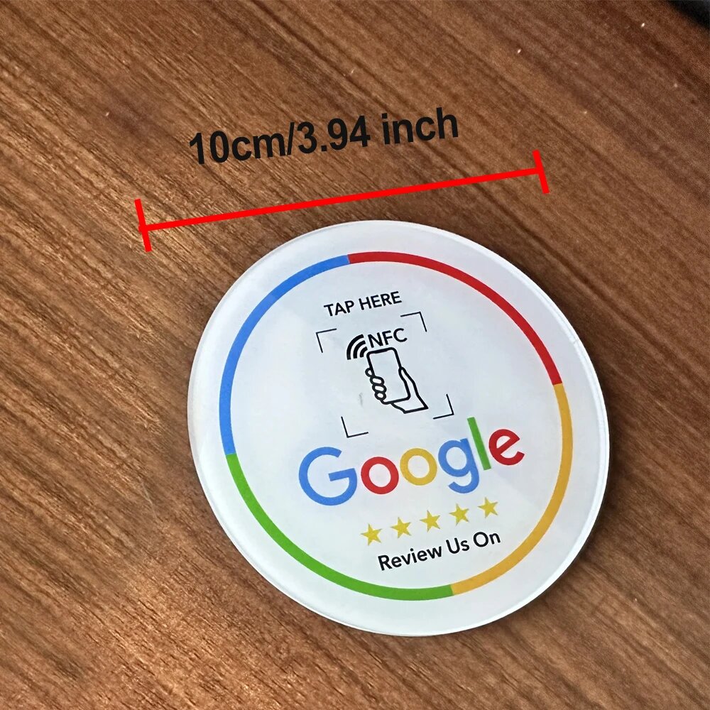 Наклейка NFC Google, белая, 13.56 МГц, водонепроницаемая