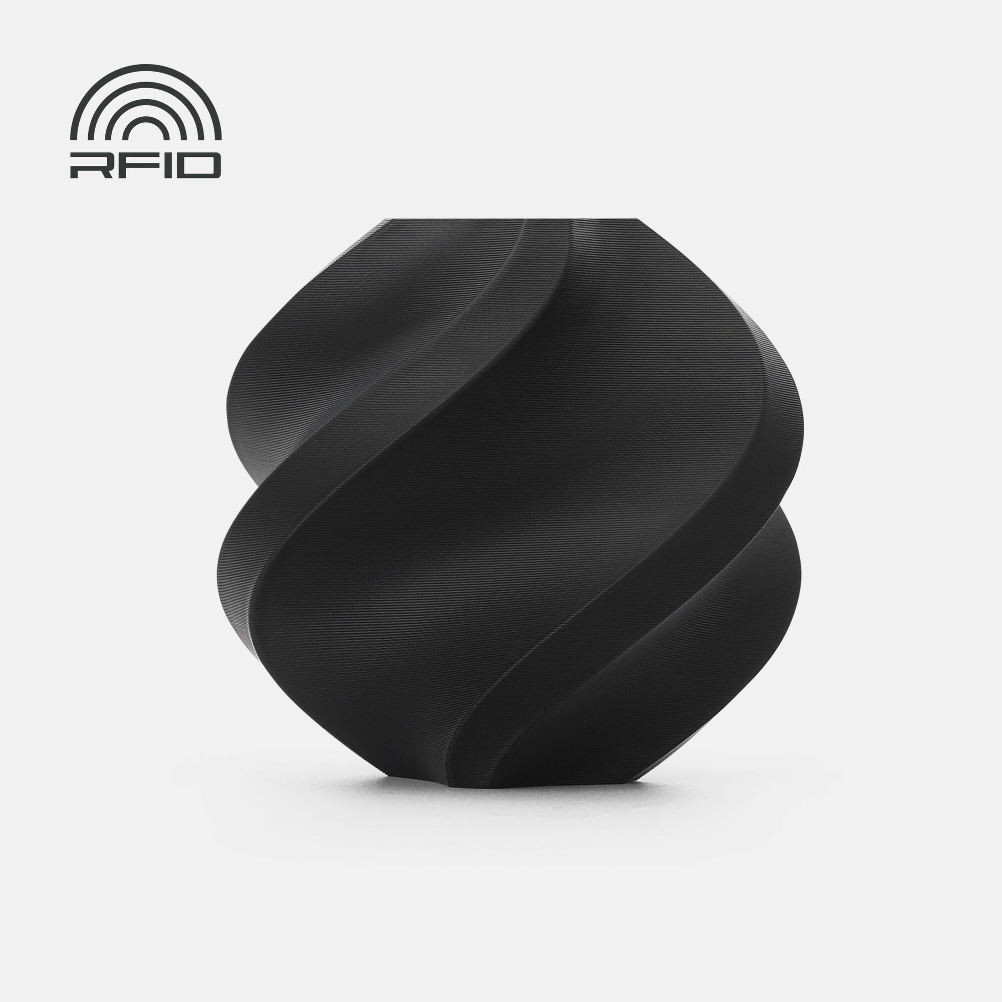 Катушка PLA Pure пластика Bambu lab 1.75 мм 1кг, глубокий черный (Absolute Black) - 17101