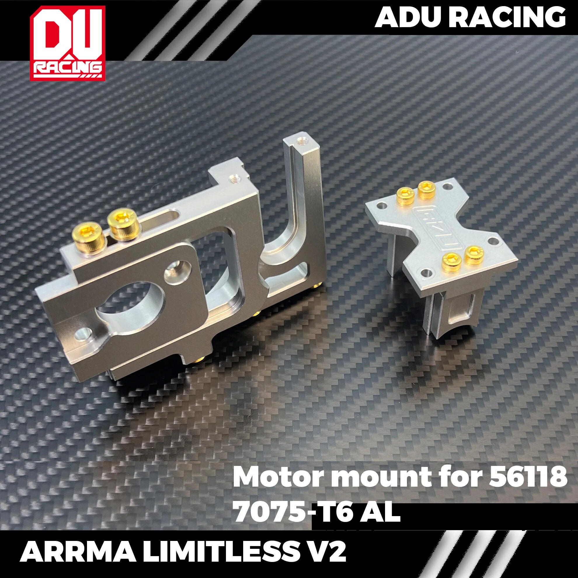 Крепление для двигателя ADU RACING 7075-T6 для ARRMA 6S LIMITLESS F1 V2