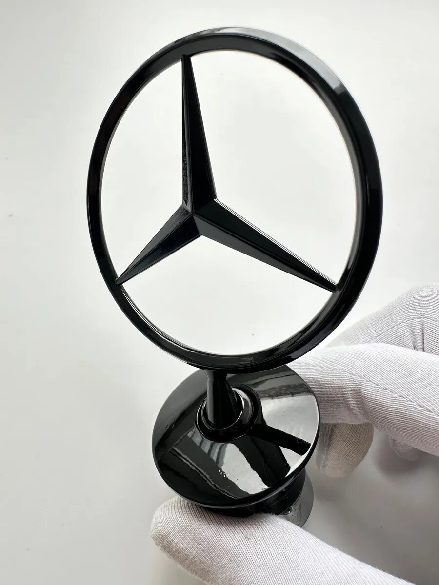 Эмблема Mercedes прицел на капот 43 мм шильдик Mercedes, Мерседес