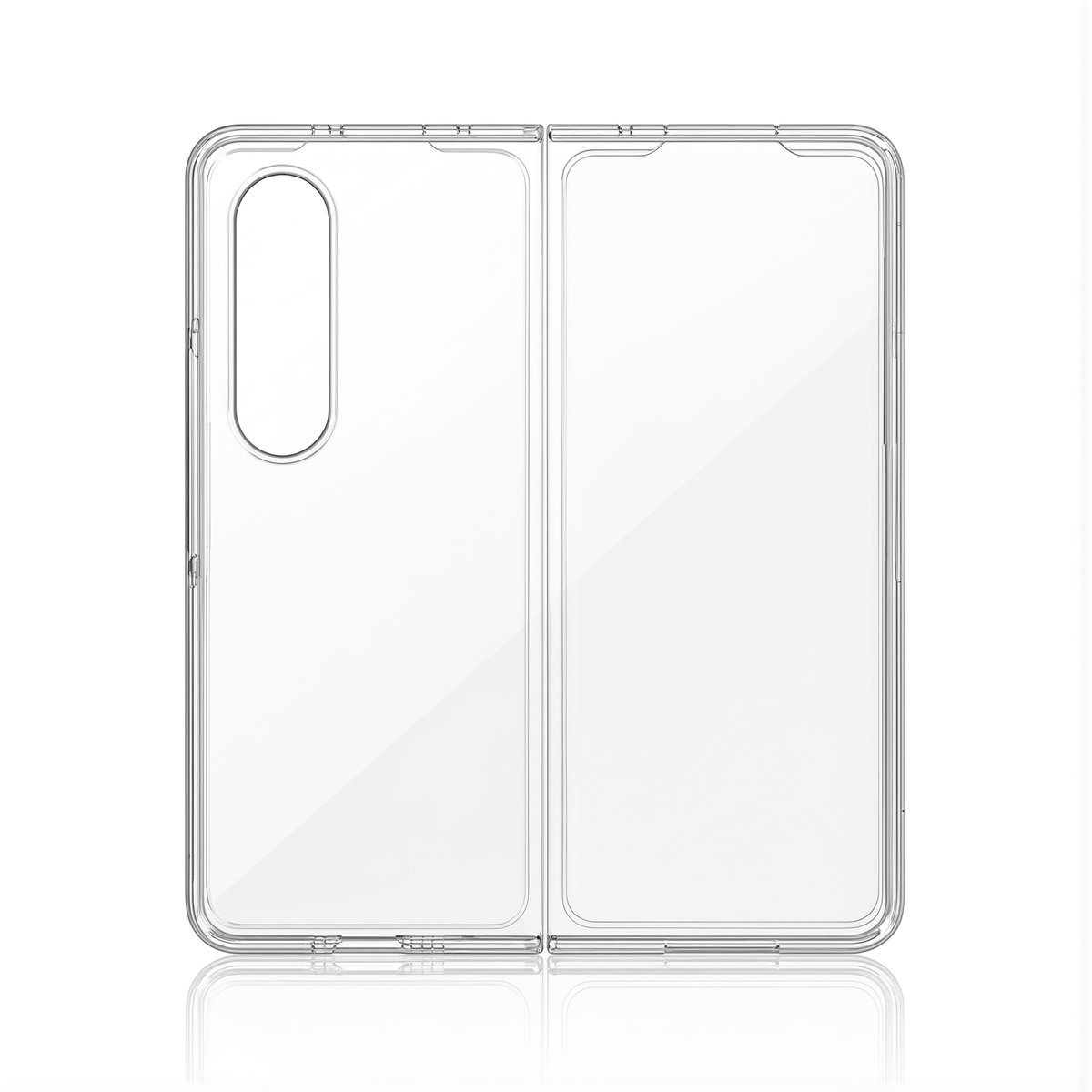 Прозрачный жесткий чехол для смартфона Samsung Galaxy Z Fold W25 из материала PC, защищает от царапин, сохраняет вид устройства, не желтеет со временем, Samsung Z Fold7 / Samsung W26