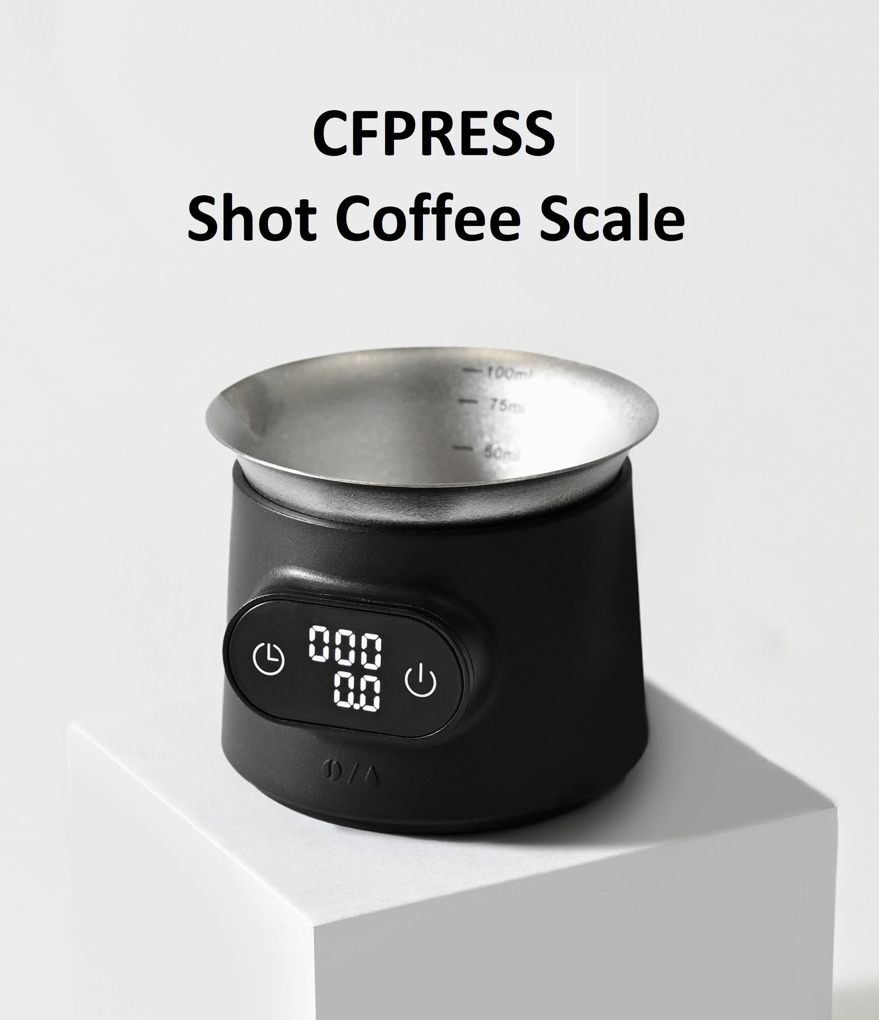 Весы кофейные кухонные электронные с чашей CFPRESS Shot Coffee Scale