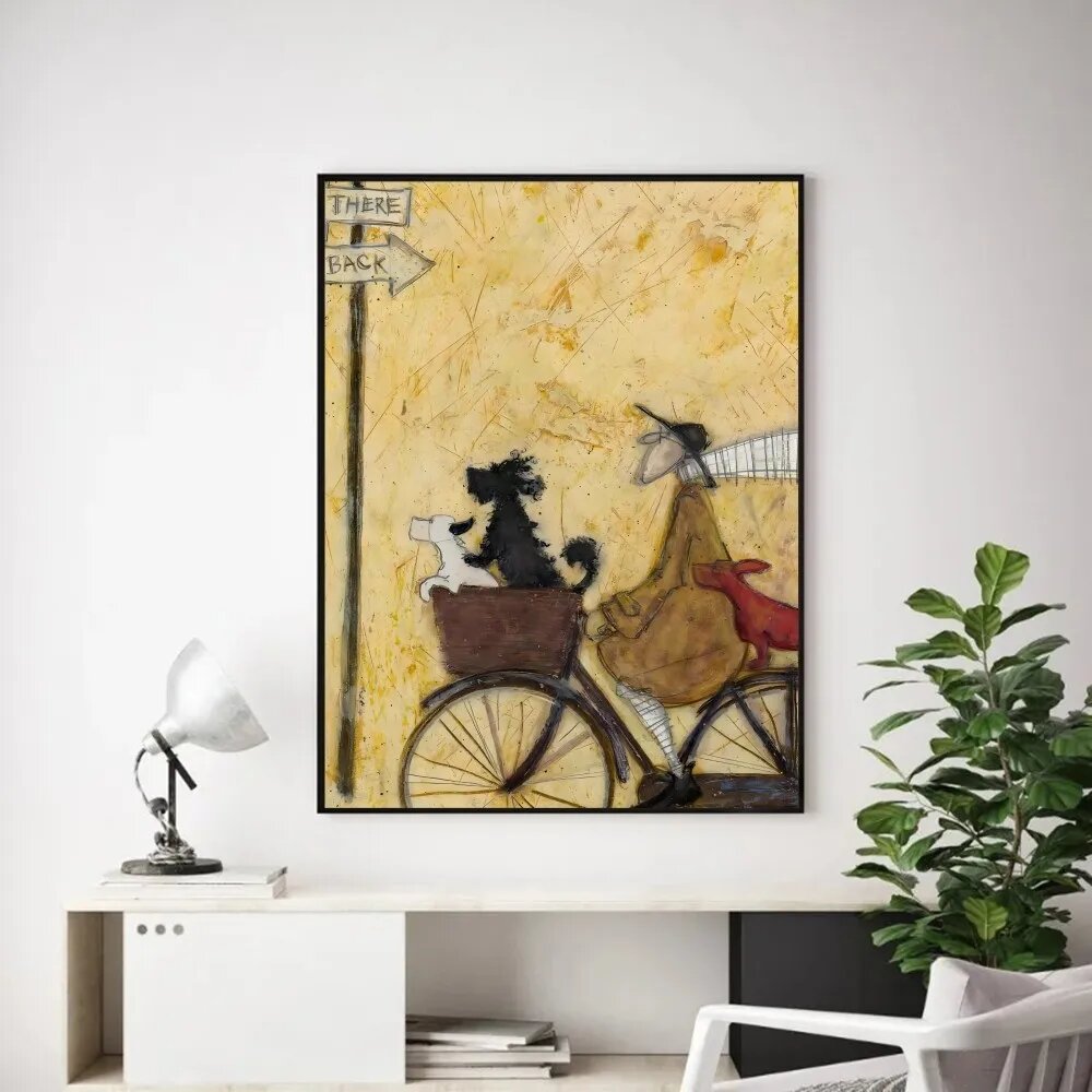 Абстрактный пейзажный постер Сэма Тоффта на холсте 2, 20x30cm