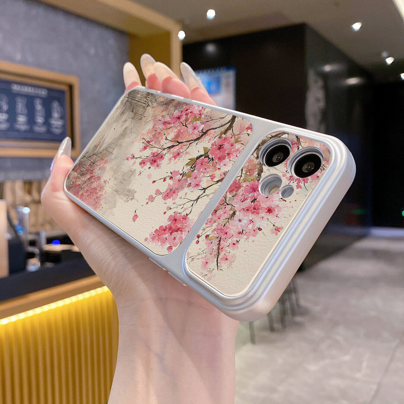 Чехол для iPhone 12(айфон 12) из двух частей из искусственной кожи, красивый горный цветок, мягкая обложка