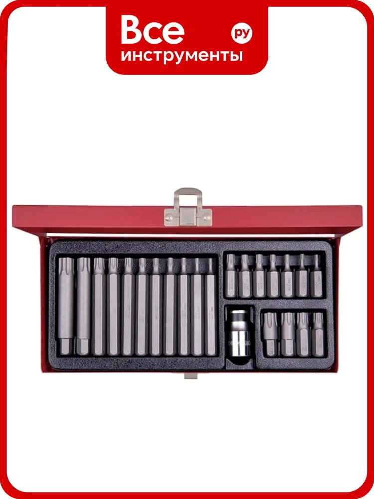 Набор вставок TORX PLUS (23 предмета; хвостовик10 мм; IP10-IP60) KING TONY 1023EQ