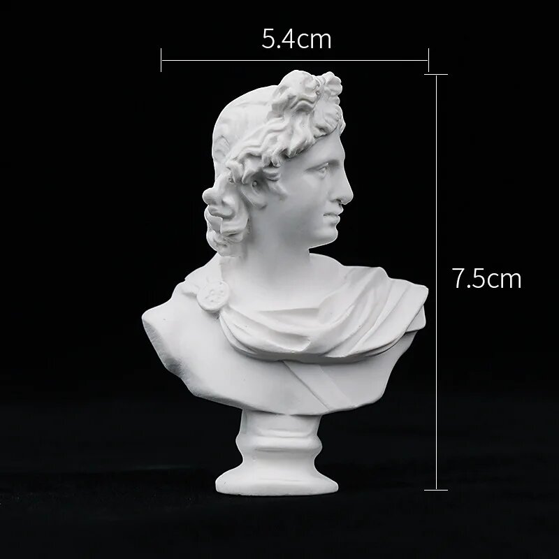 Бюст Аполлона, 5.4x7.5 см, Цвет: A1