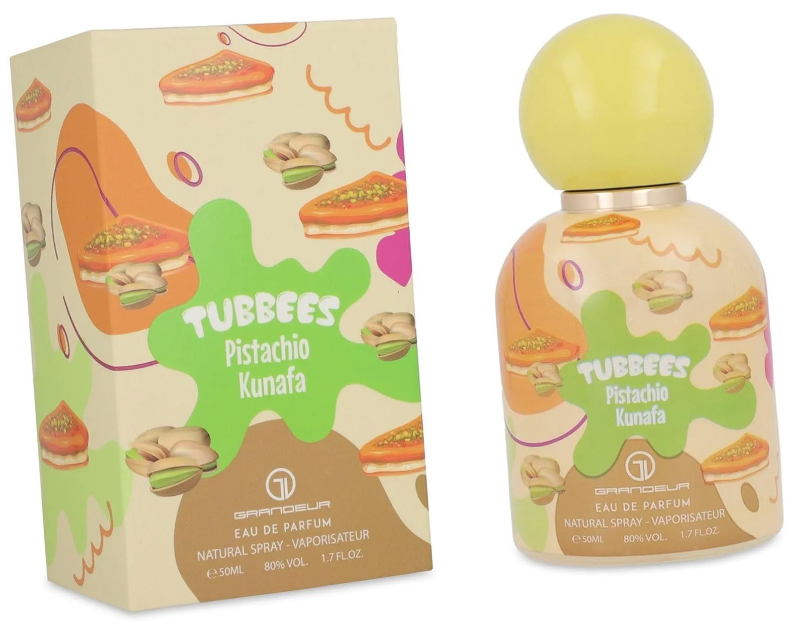 Tubbees Pistachio Kunafa парфюмерная вода для женщин и мужчин / Тубиз Фисташио Кунафа 50 мл
