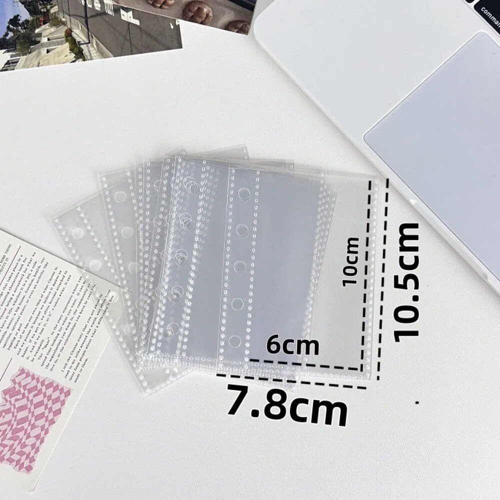 Мини-фотоальбом M5 из искусственной кожи синего цвета Clear Page 10pcs