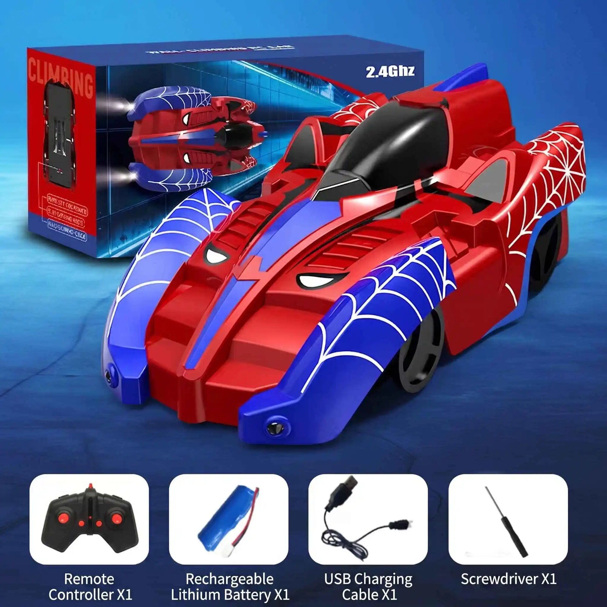 Радиоуправляемая машинка-паук 360° вращение LED CD0014-Spider