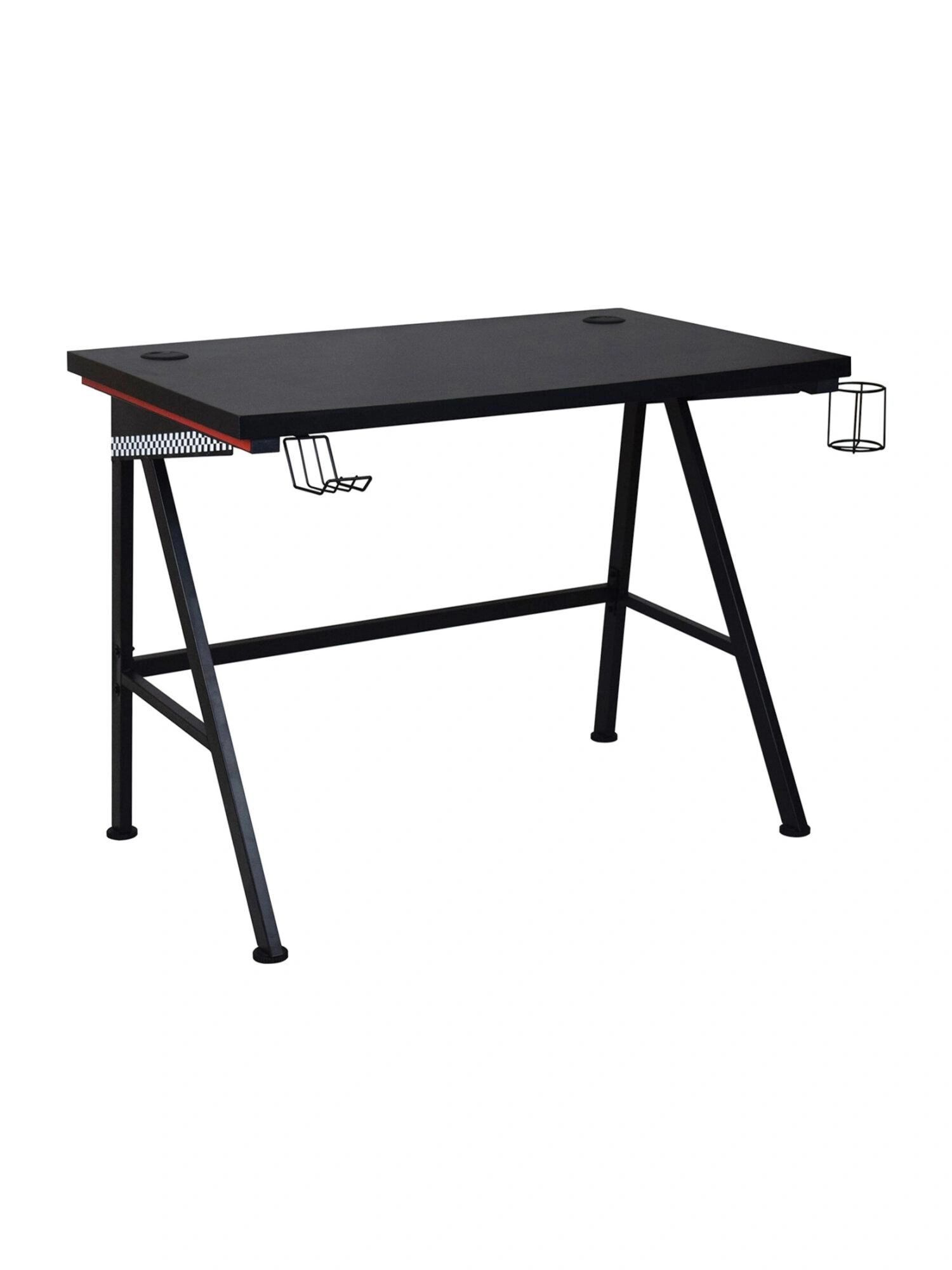 Стол на металлокаркасе BRABIX "TECH GT-001", 1000х600х765 мм, черный, 641857