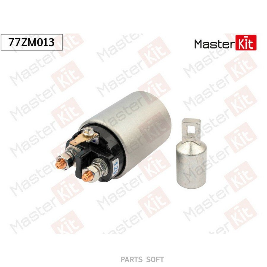 Реле втягивающее Hyundai H-1(A1), Terracan(HP) 00-07, Mitsubishi Pajero II(V2_W, V4_W) 90-04 MASTERKIT 77ZM013 | цена за 1 шт