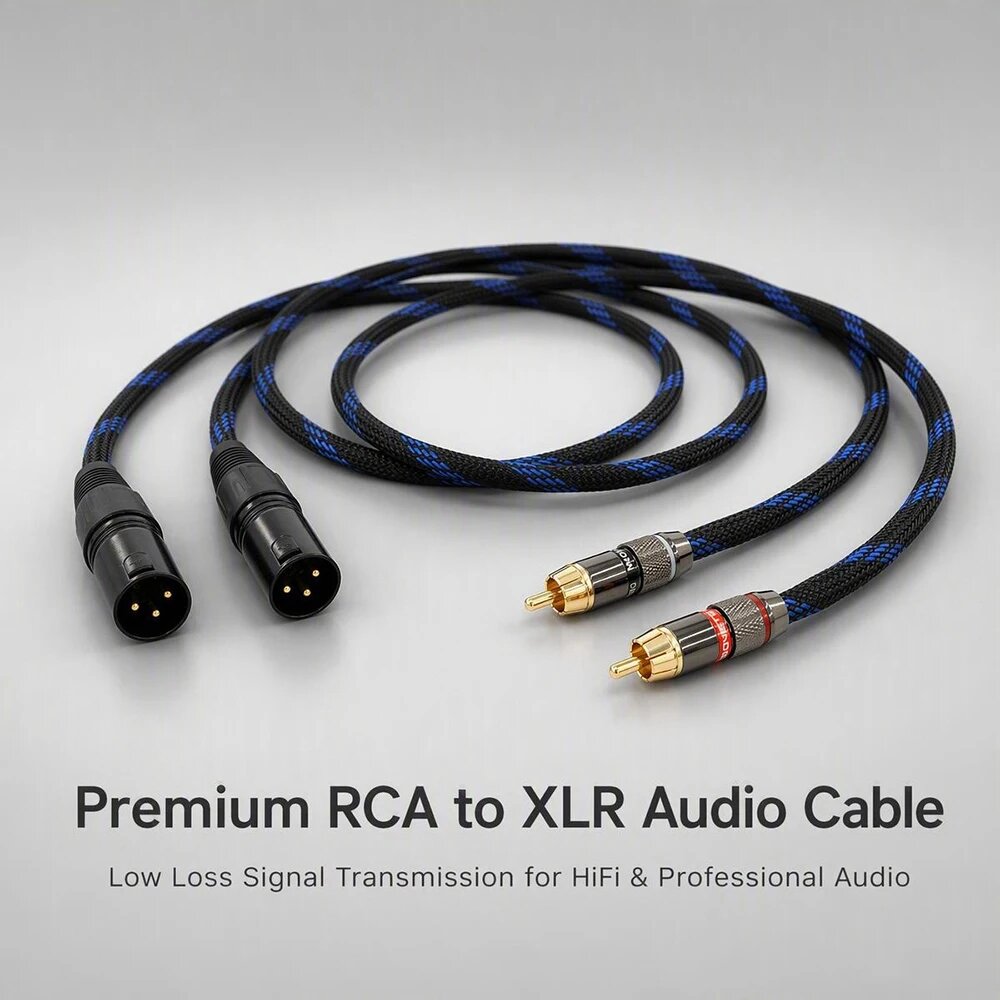 CANARE L-4E6S аудиокабель XLR - RCA 6 мм 0.5m