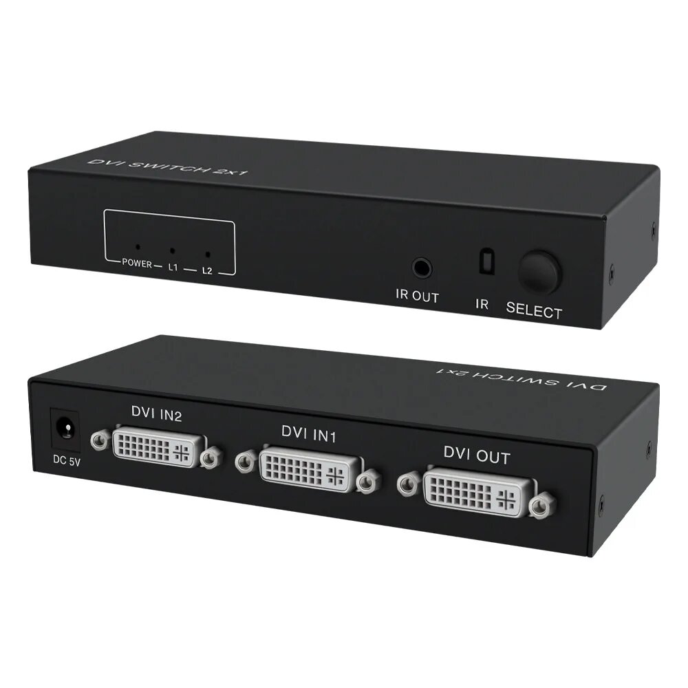 DVI-переключатель SLINYA 2/4 в 1, DVI 4X1