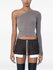 Топ Rick Owens Asymmetric one-shoulder top, размер 42, grey
