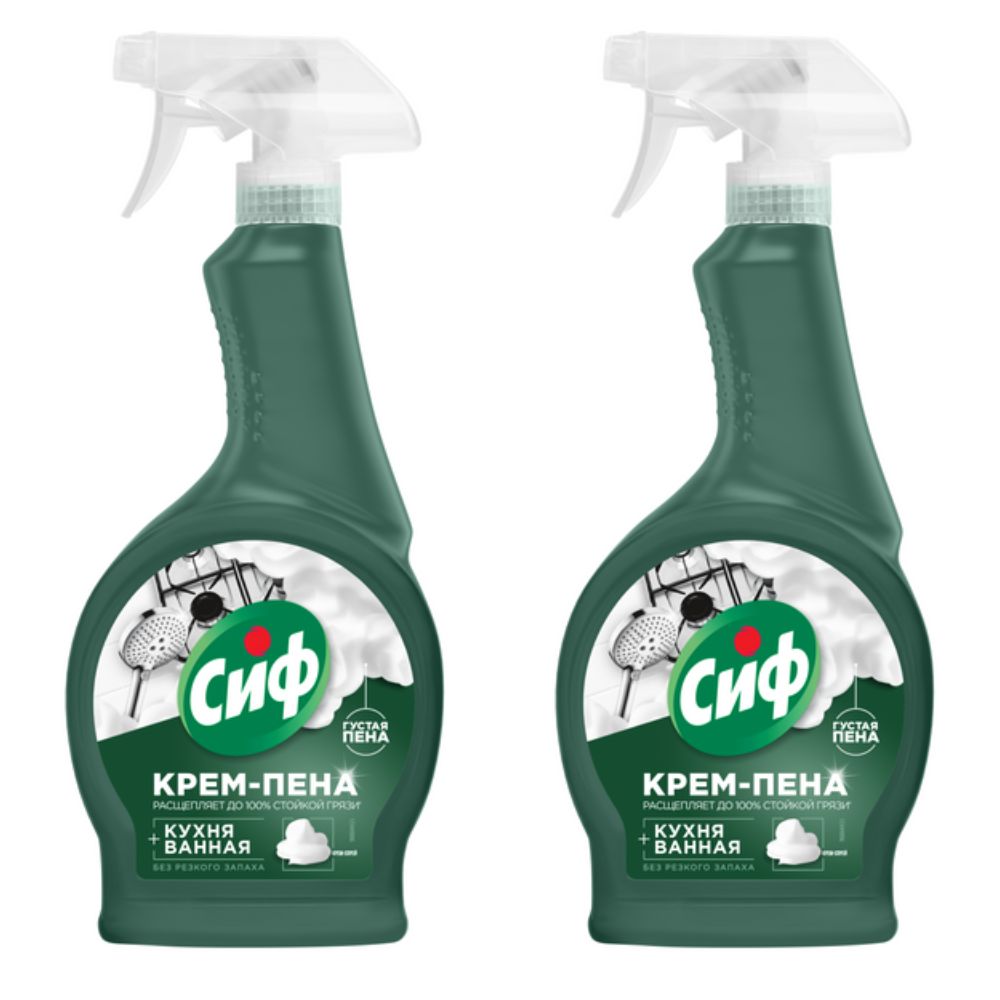 Сиф Чистящий крем-спрей, 500мл, 2 уп