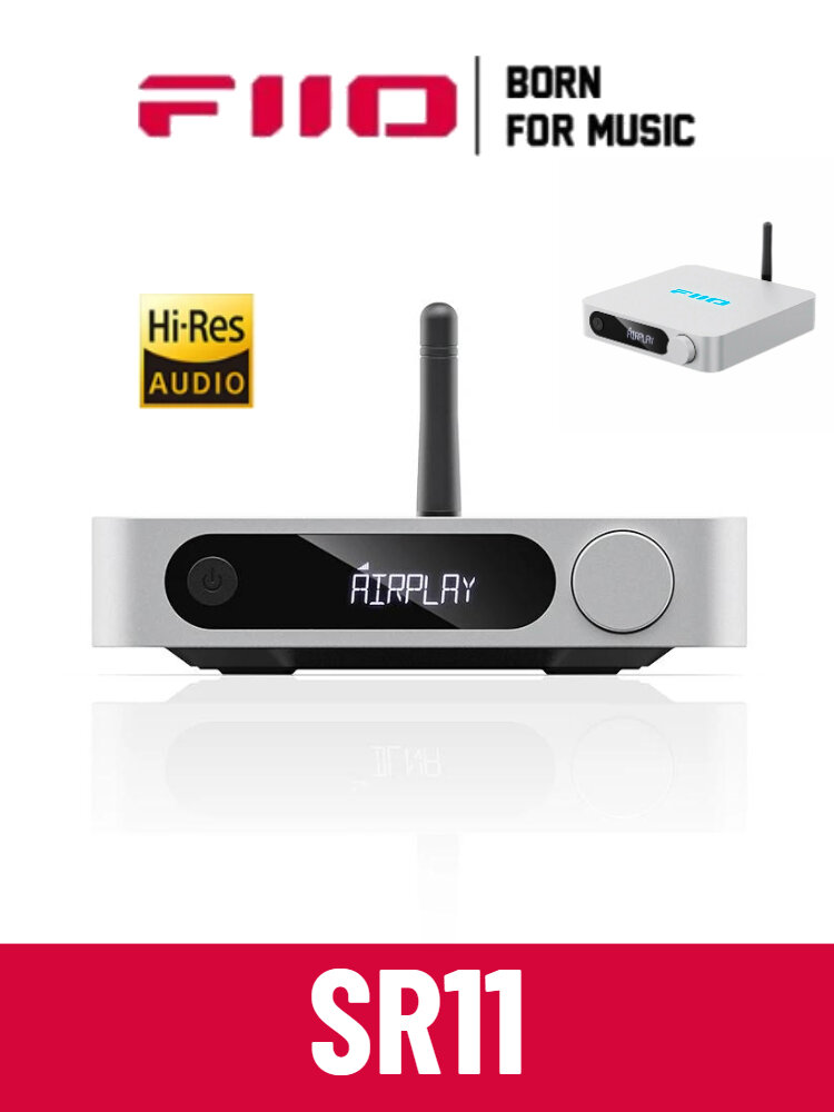 FiiO SR11 Приемник Потоковой Музыки С Дистанционным Управлением 2.4G-5G Daul Band PCM768 DSD256