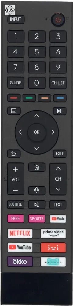 Голосовой девайс ERF3E80H для телевизоров HISENSE, совместимый с ANDROID TV и Google Assistant, премиумкомплектация с элементами питания