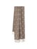 Шарф LIU JO Herringbone-pattern monogram-print scarf для девочек, коричневый