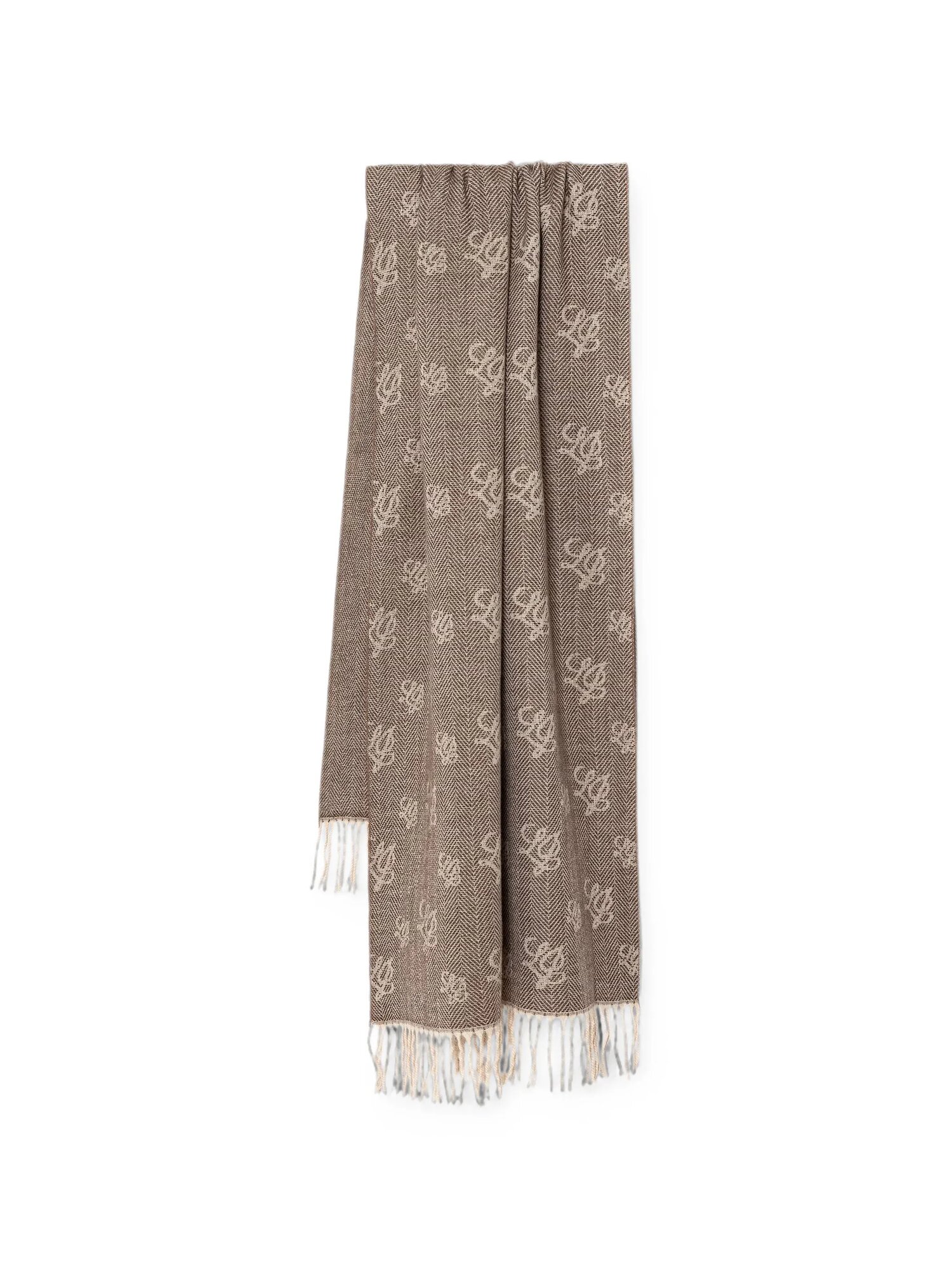 Шарф Herringbone-pattern monogram-print scarf для девочек