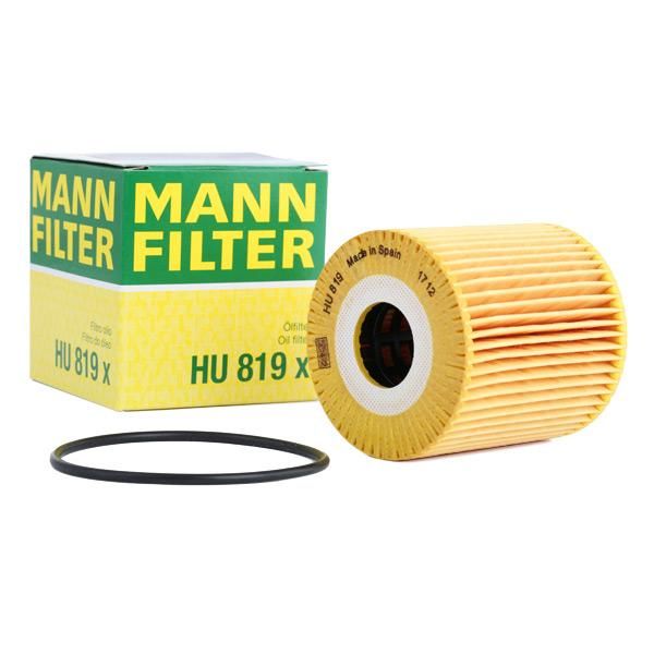 Фильтр масляный для Volvo S60 2000-2009, Вольво S60 фильтр масляный MANN-FILTER HU 819 X, oem 1275810