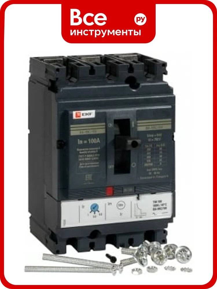 Автоматический выключатель EKF ВА-99C Compact NS 100/100А 3P 36кА PROxima mccb99C-100-100