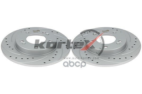 Диск торм. KIA CEED/HYUNDAI I30 17- зад. (d=272mm)(Geomet/перфорация+насечки)(к-т 2шт) KD-SET525 KORTEX арт. KDSET525