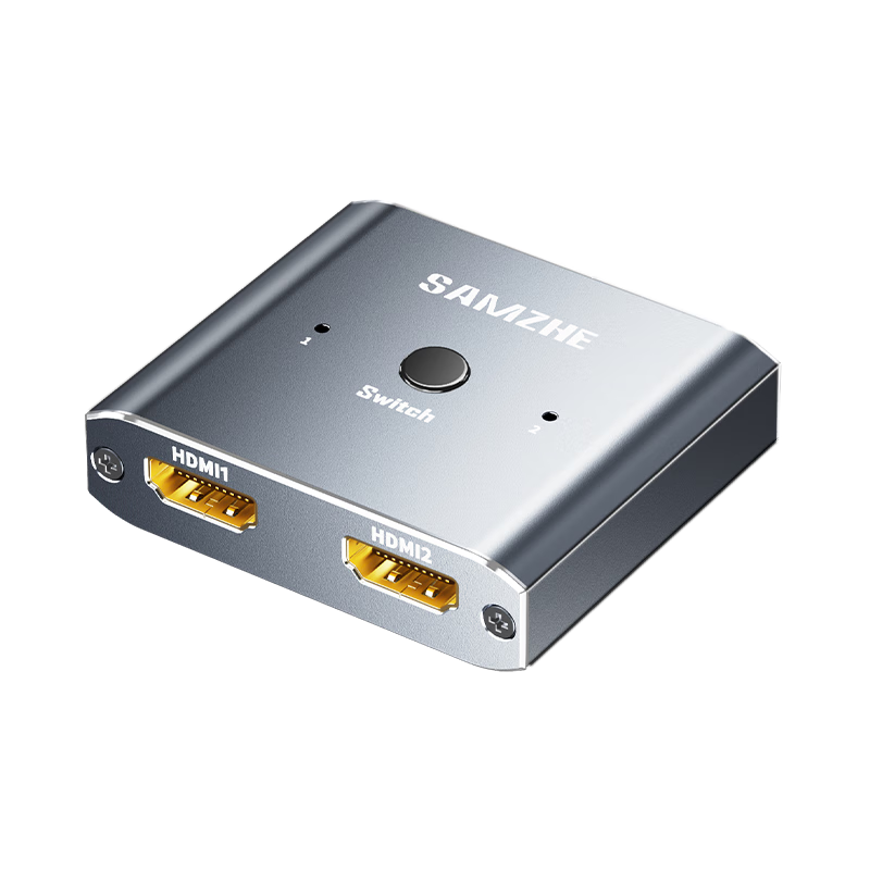 Sanze HDMI 2.1 Двусторонний переключатель 8K60Hz Алюминиевый сплав 2 в 1 для ноутбука монитора телевизора проектора