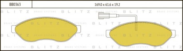 Колодки пер. CITROEN JUMPER 06 >/ PEUGEOT BOXER 06 >/ FIAT DUCATO 07 >