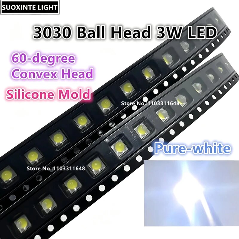 Светодиод SMD 3535 3Вт белый 10шт