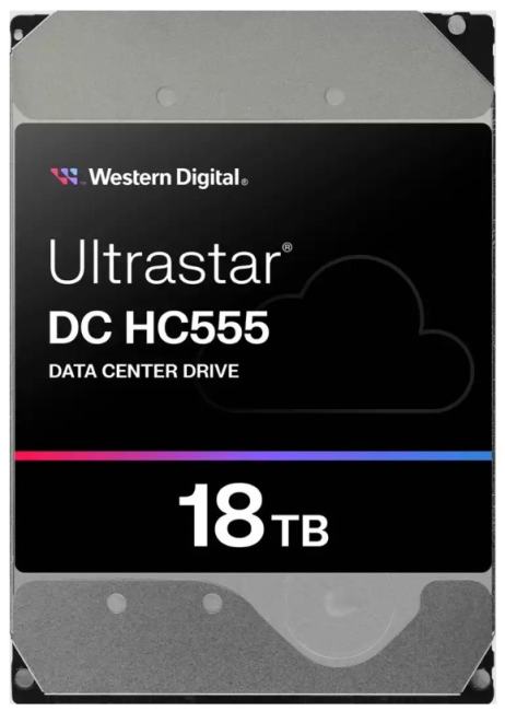 Ultrastar DC HC555 WUH722018CLE6L4 18 Тб 7200 оборотов/мин SATA 6Gb/s (SATA-III) 3.5" 512 Мб 24x7 512e