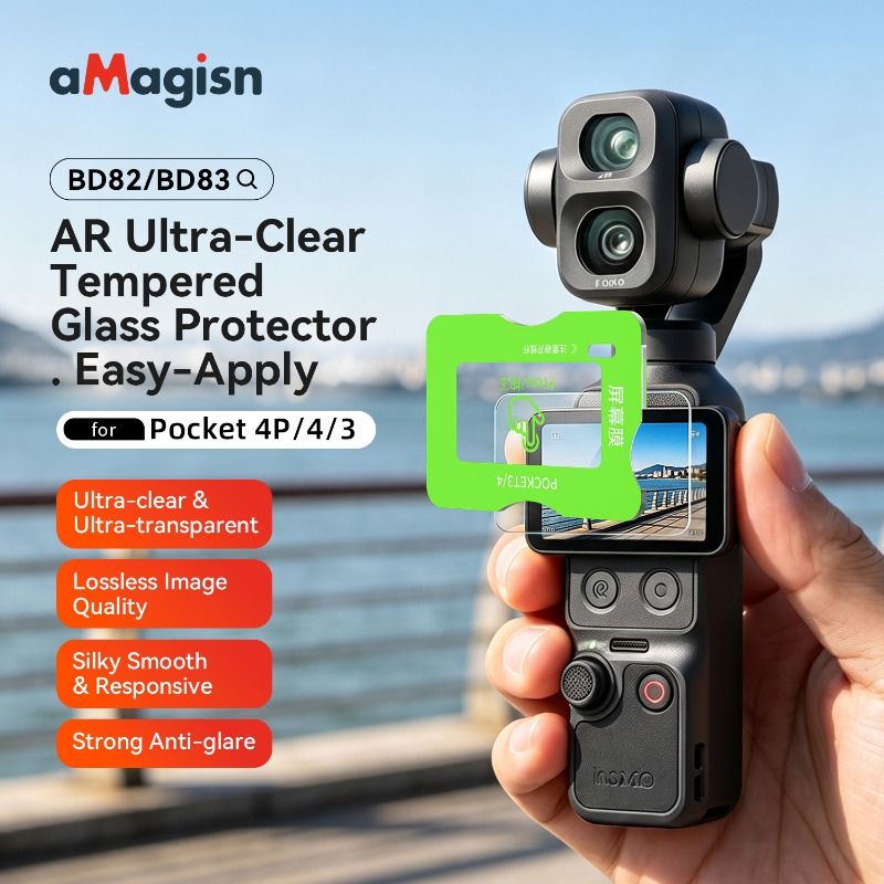 Антибликовая пленка aMagisn для Osmo Pocket 4P/4/3AR, аксессуары для экшн камер