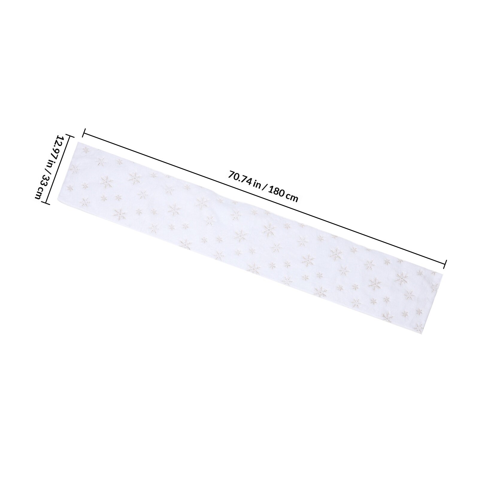 Зимний Праздничный Декор Сnowflake Table Runner 180.00X33.00X0.50Cm Golden