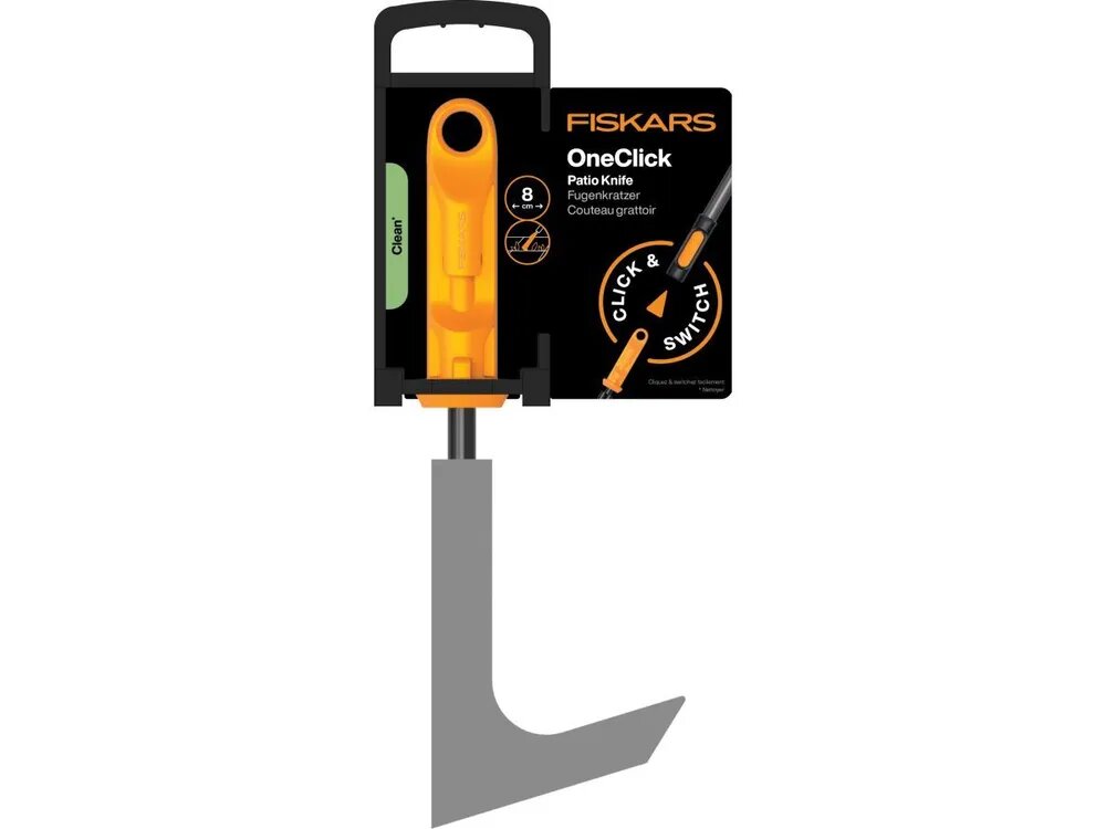 Тяпка садовая для уборки травы с дорожек FISKARS OneClick (1080687)
