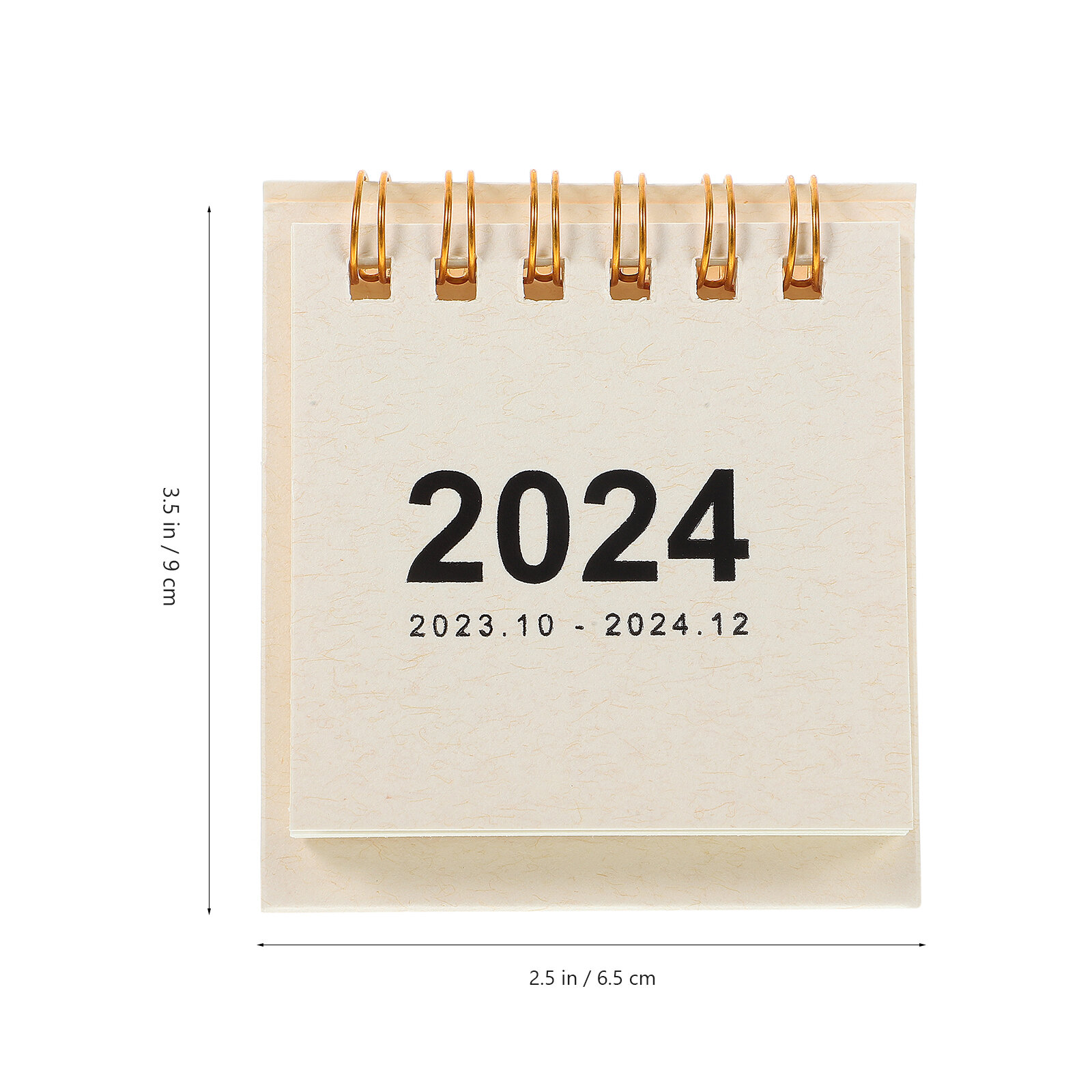 Календарь Настольный 2024 Мини Календарь Месячный Белый Размер 9.00X6.50X4.00Cm