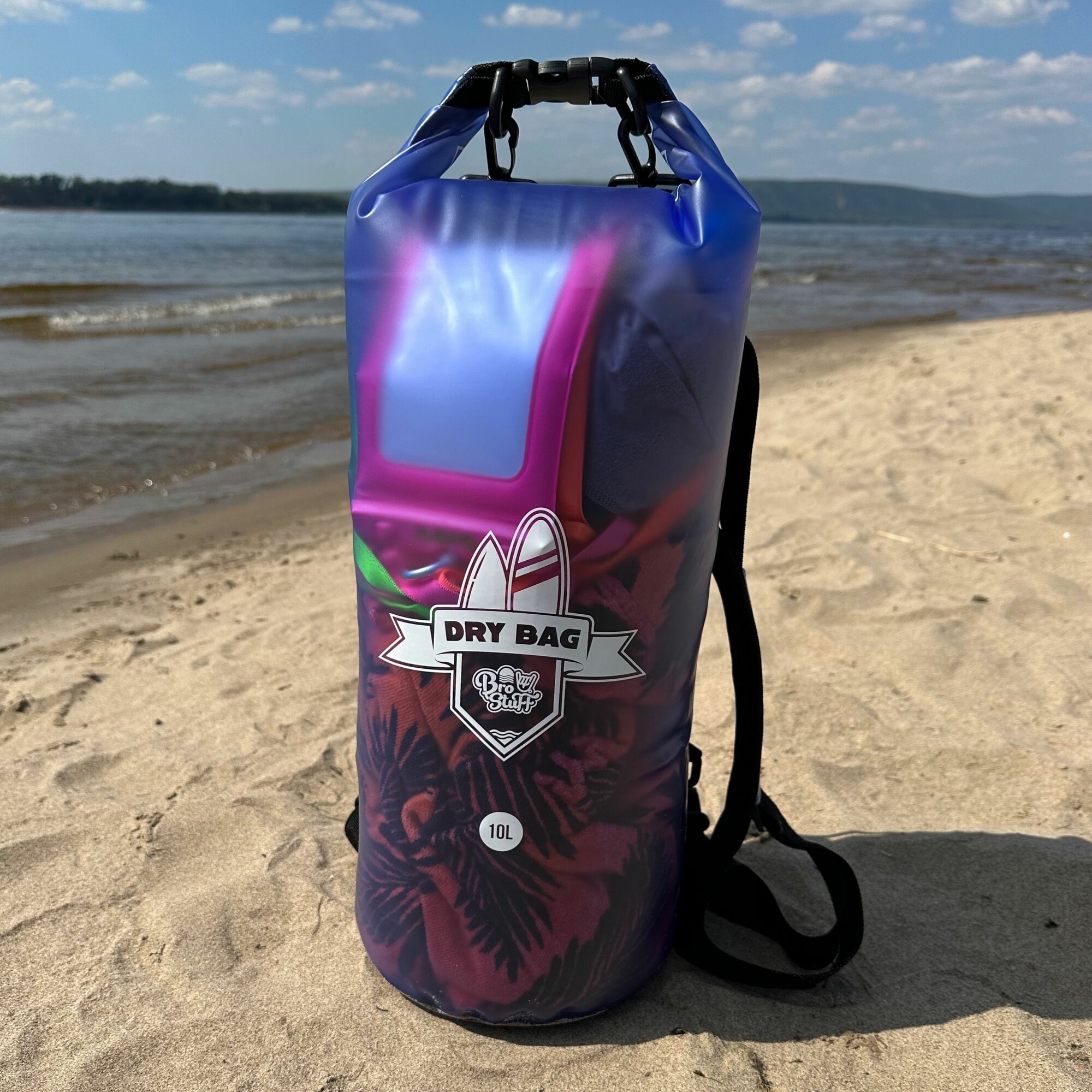 Гермомешок водонепроницаемый BroStuff dry bag 10l deep blue