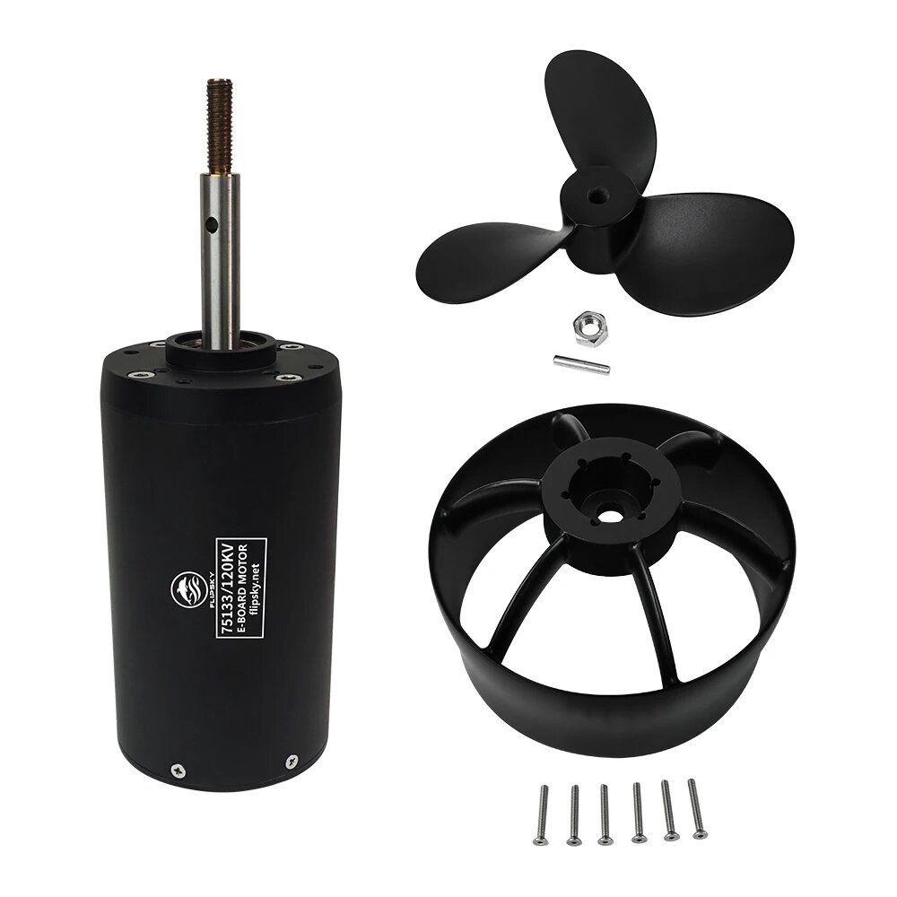 Бесщеточный двигатель Flipsky 75133 120KV для подводного серфинга With Cover