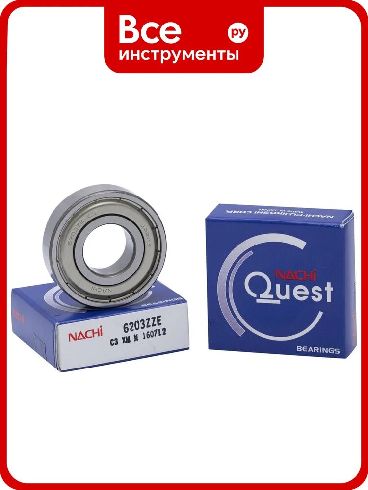 Подшипник Nachi 6203 ZZEC3 (T) 216932