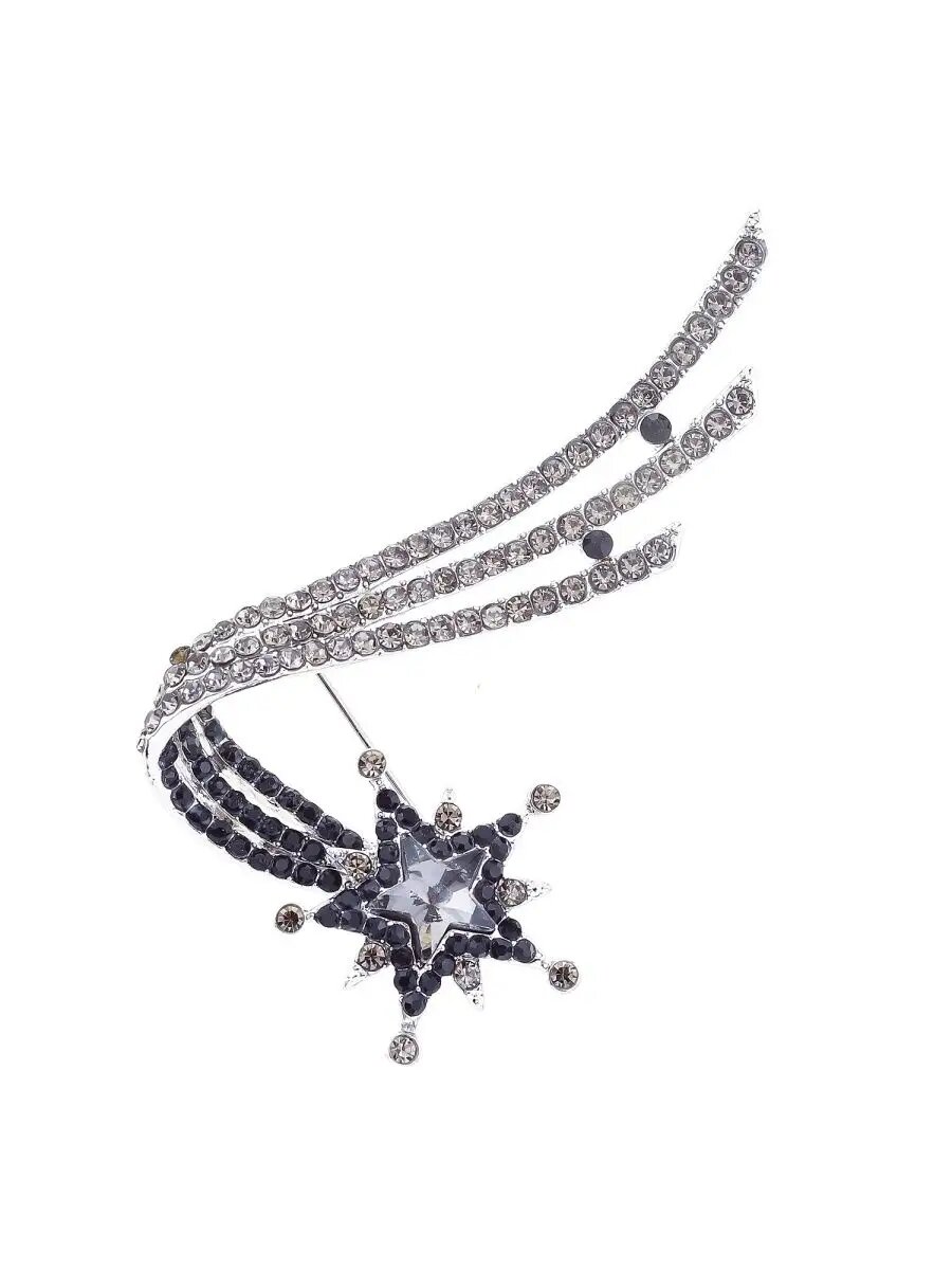 Брошь Русь Великая, кристаллы Swarovski