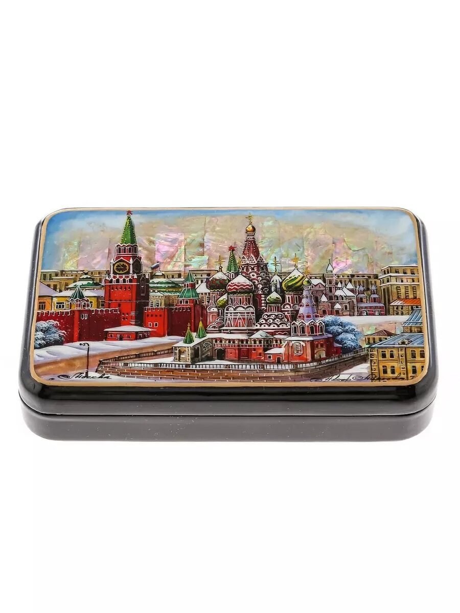 Шкатулка с художественной росписью "Москва"
