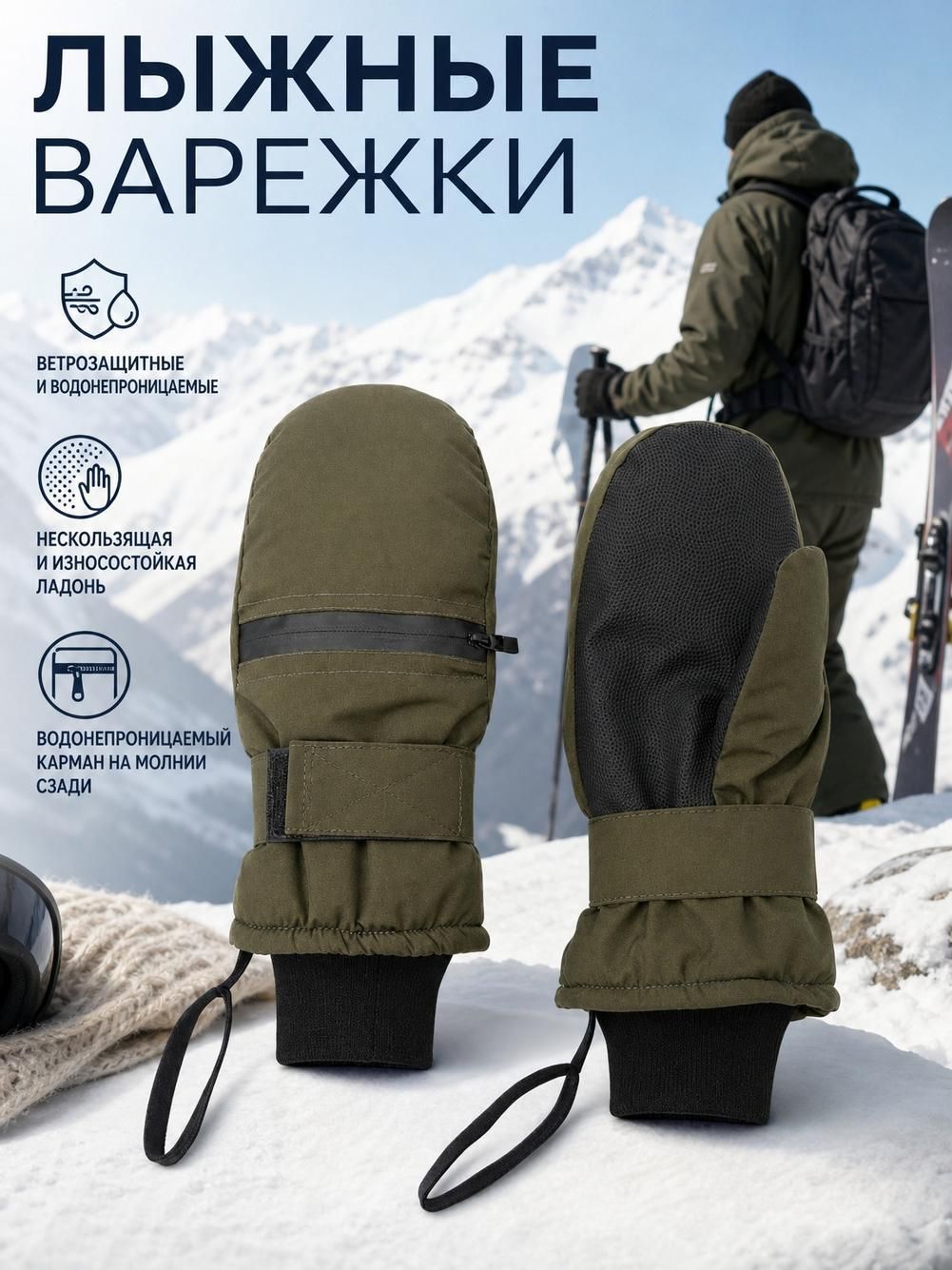 Варежки для мужчин