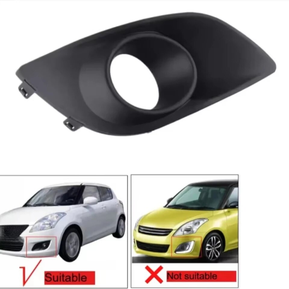 1 пара накладок на рамки противотуманных фар для Suzuki Swift 2011-2017, передние RH (front right)