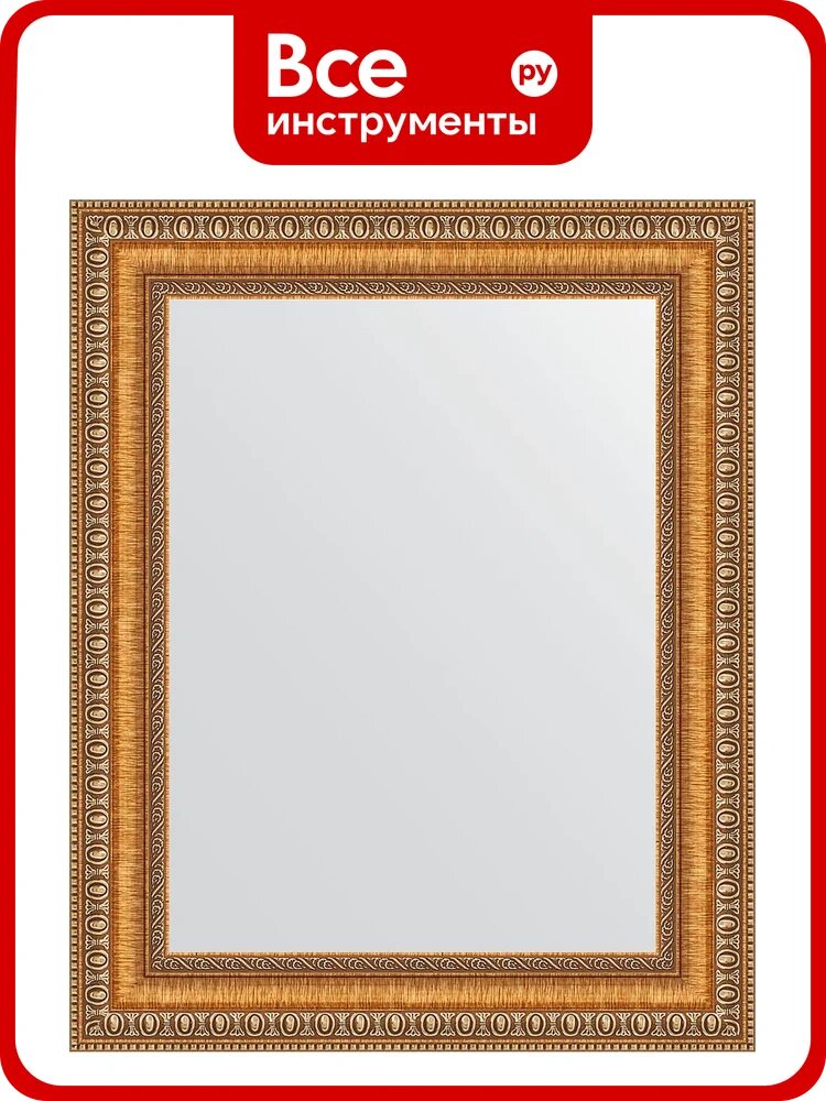 Зеркало EVOFORM в багетной раме - золотые бусы на бронзе 60 mm (41x51 cm) 3010