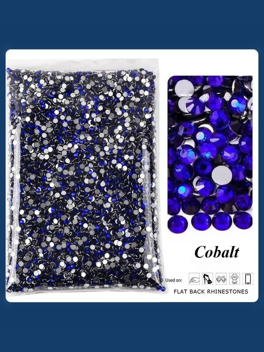 14400 штук Cobalt SS16 Silver Base большие упаковки оптом высококачественные холодные стразы