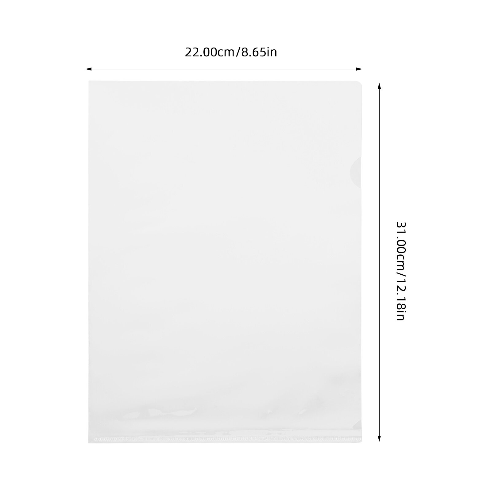 Папки Для Документов Прозрачные 20 Штук Размер 31X22X0 1 Cm Из Толстой Пленки ПВД Защита Бумаг От Грязи И Повреждений